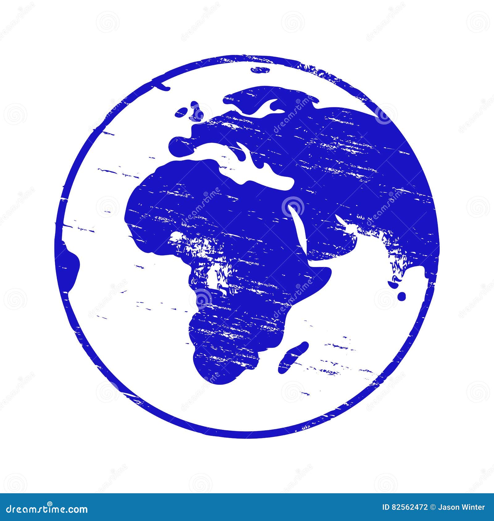 Planet Earth Stamp stock vector. Illustration of label - 82562472