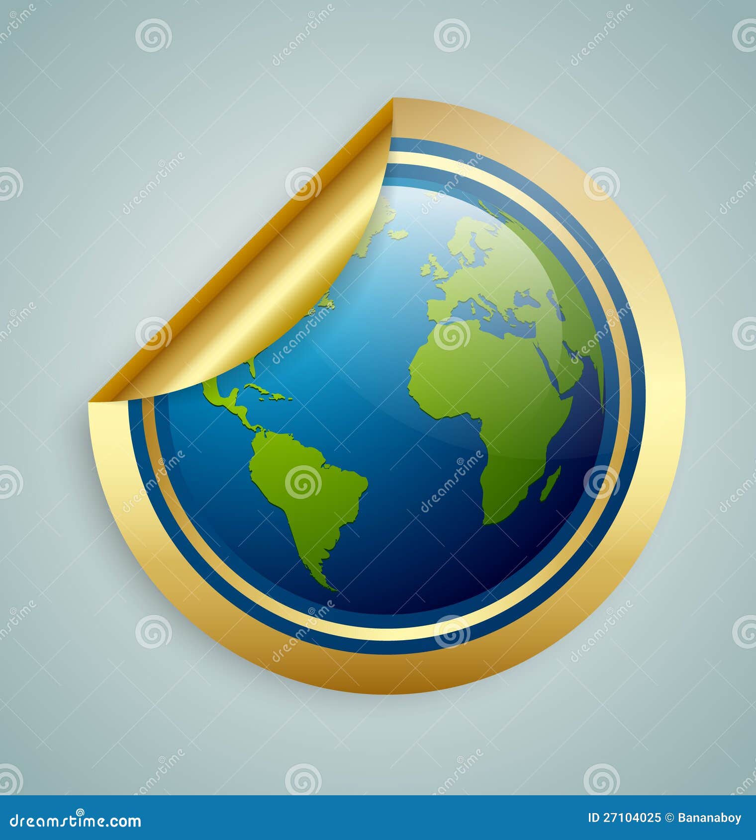 Planet Earth sticker stock vector. Illustration of cheap - 27104025