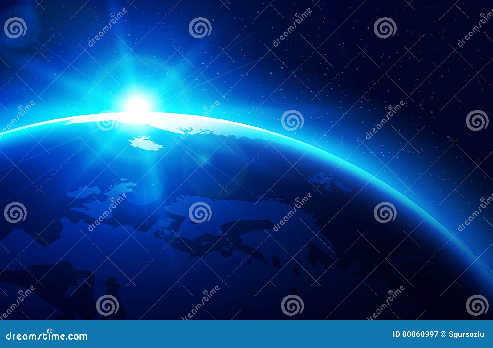 Planet Earth stock vector. Illustration of global, blue - 80060997