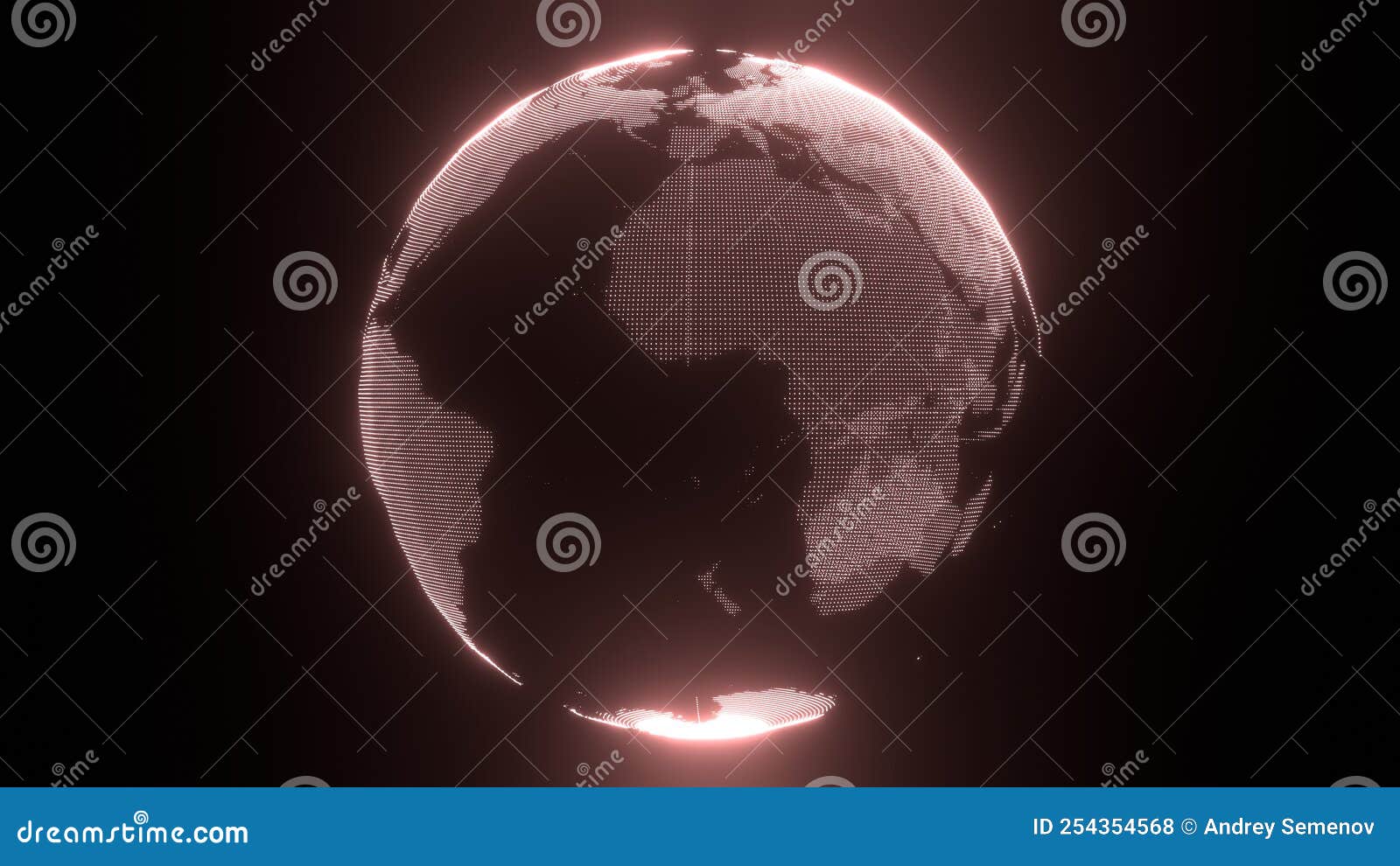 Planet Earth. Technology Illustration. Communication Concept ...