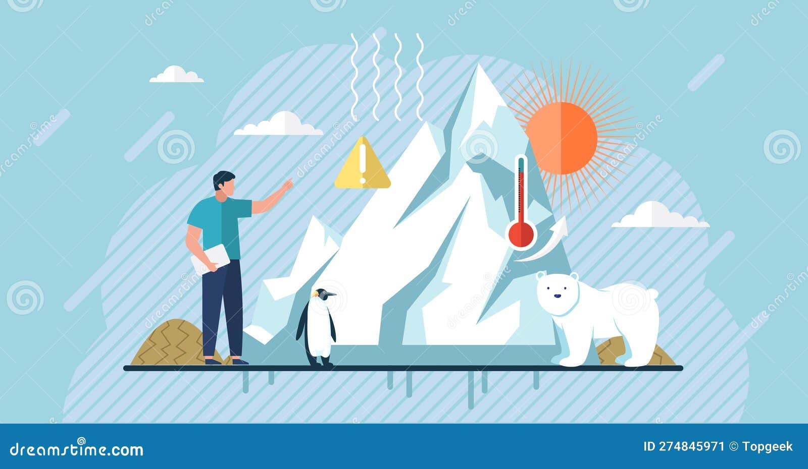 Planet Earth Thermometer, Global Warming Concept. Increase Temperature ...