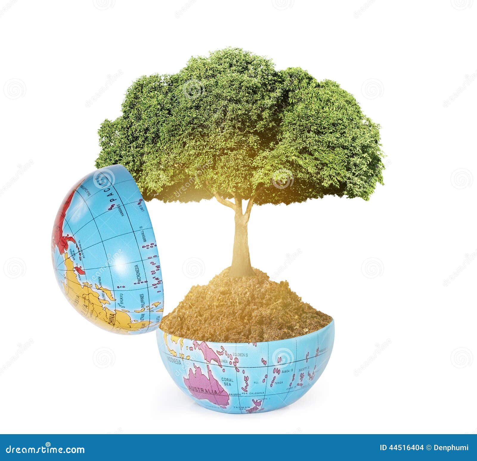 Planet earth and tree stock photo. Image of concept, foliage - 44516404