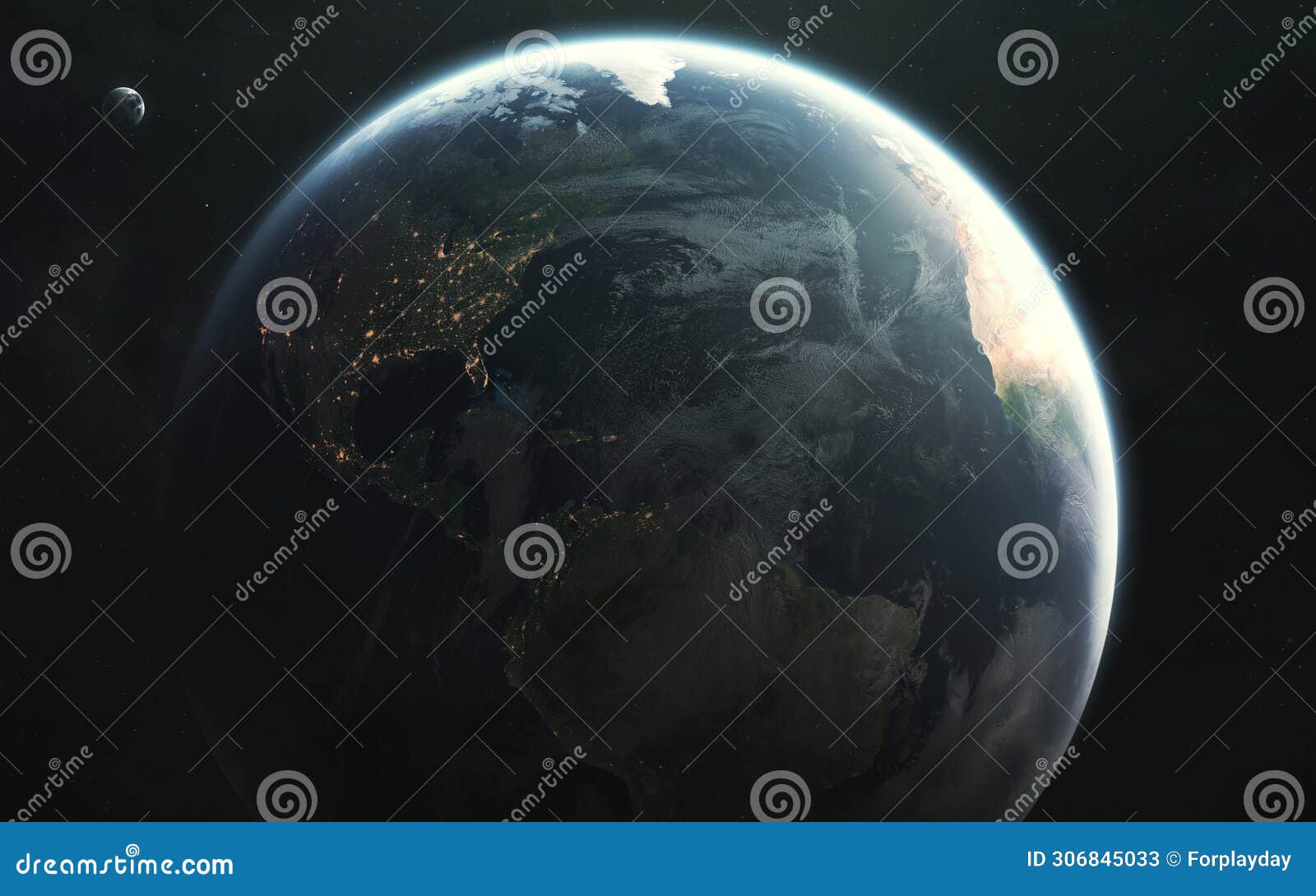 Planet Earth View from ISS Orbit. Elements of Image Provided by Nasa ...