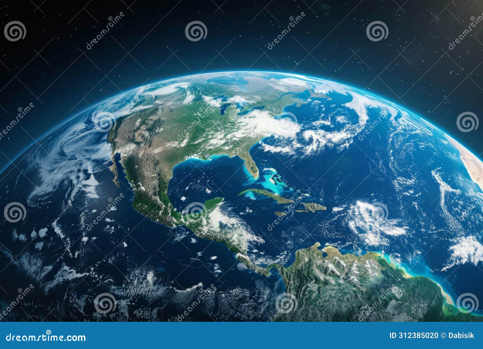 Planet Earth, View from Outer Space Stock Photo - Image of earth ...