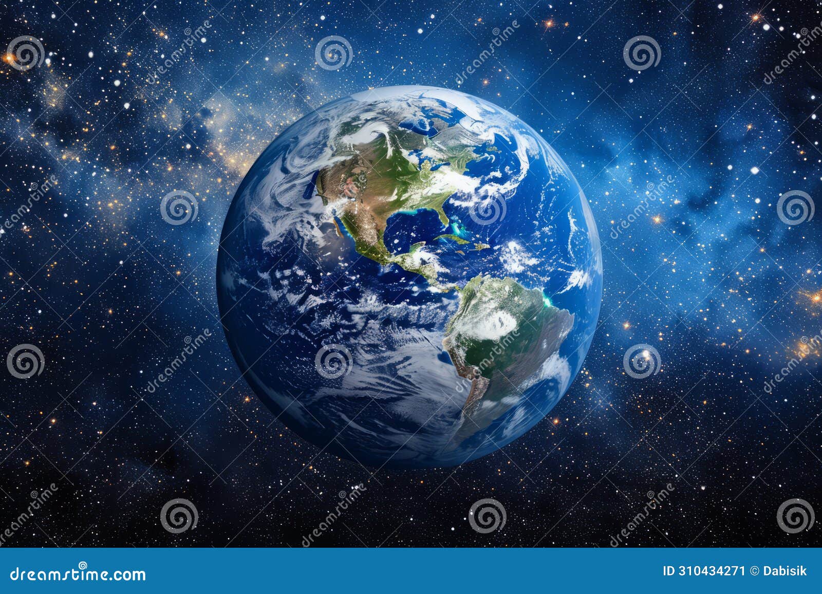 Planet Earth, View from Outer Space Stock Image - Image of star ...