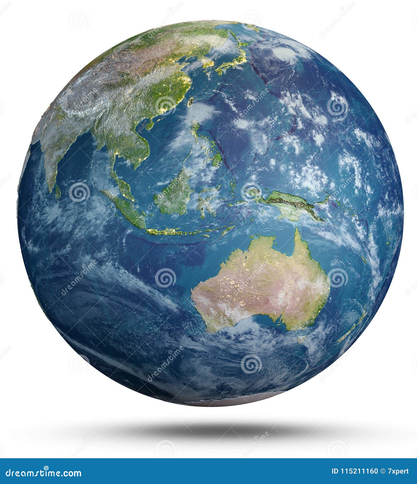 Earth In Hot Weather Vector Illustration | CartoonDealer.com #30463308