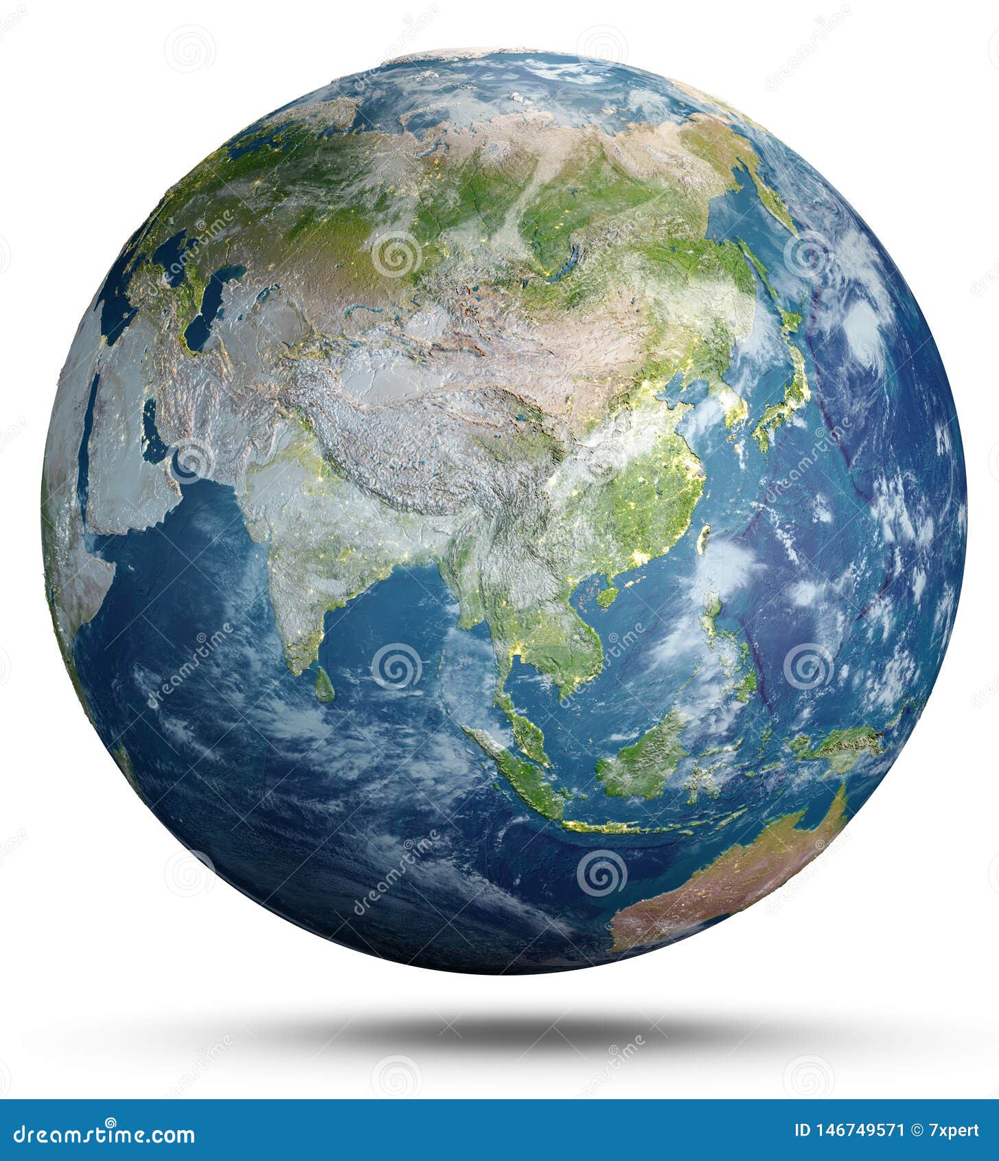 Earth In Hot Weather Vector Illustration | CartoonDealer.com #30463308