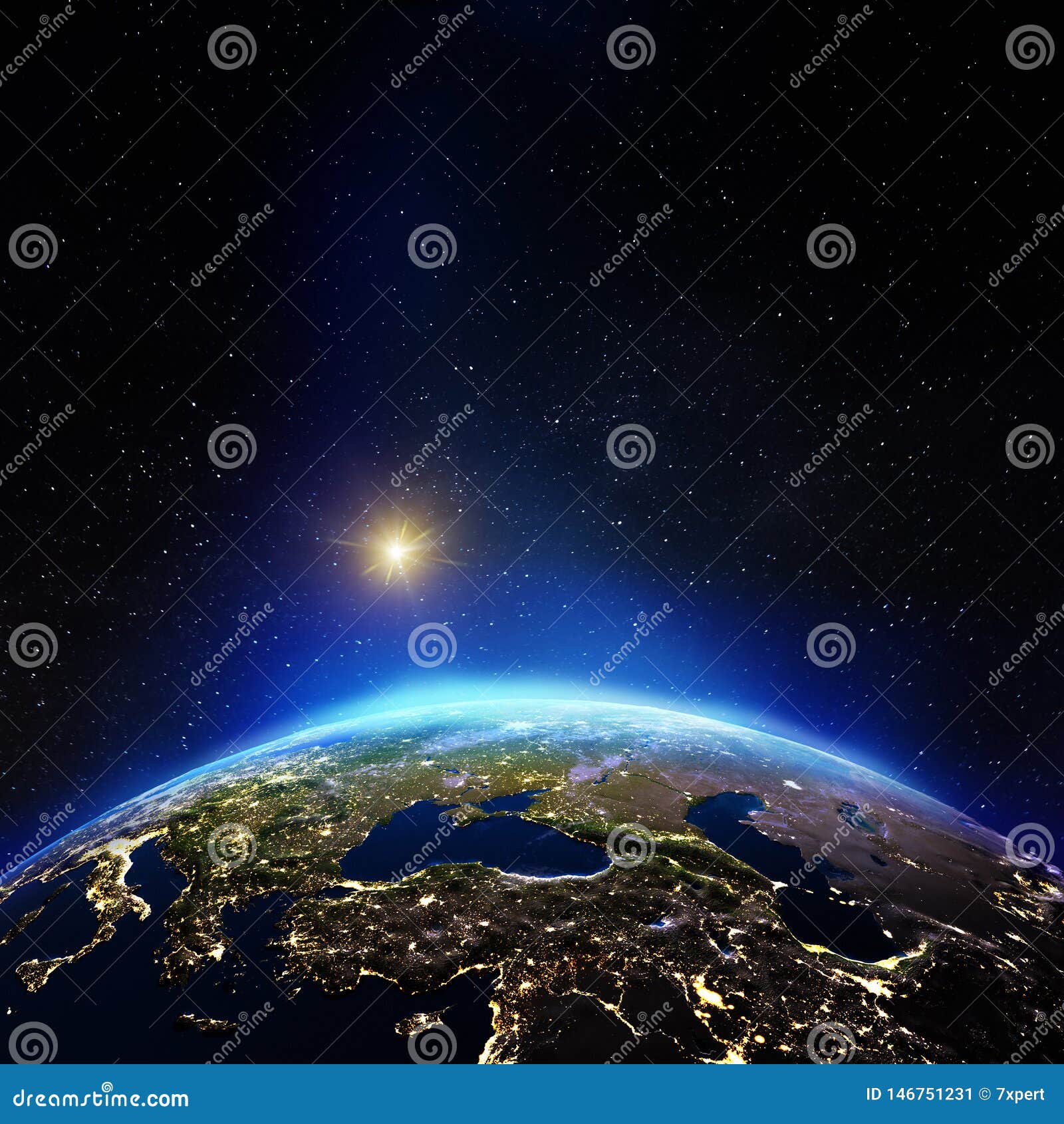 Planet Earth world map stock illustration. Illustration of background ...