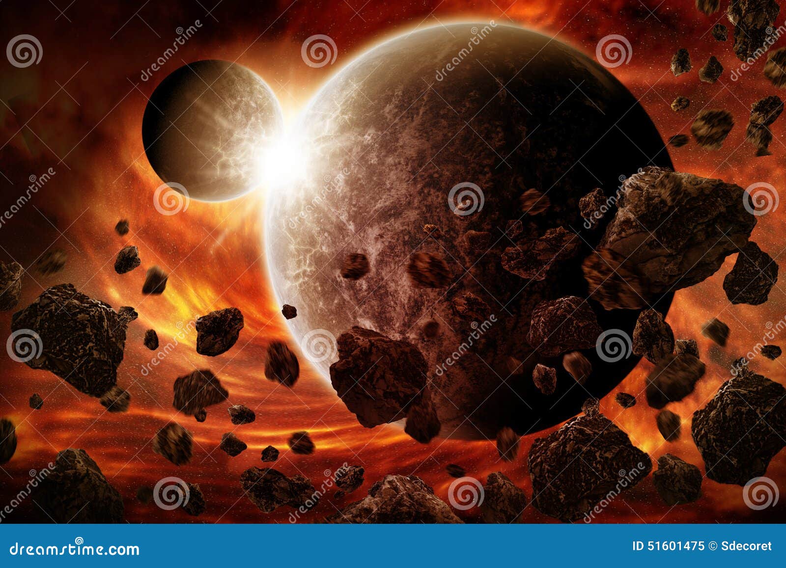 Planet Explosion Apocalypse Stock Illustration - Illustration of ...
