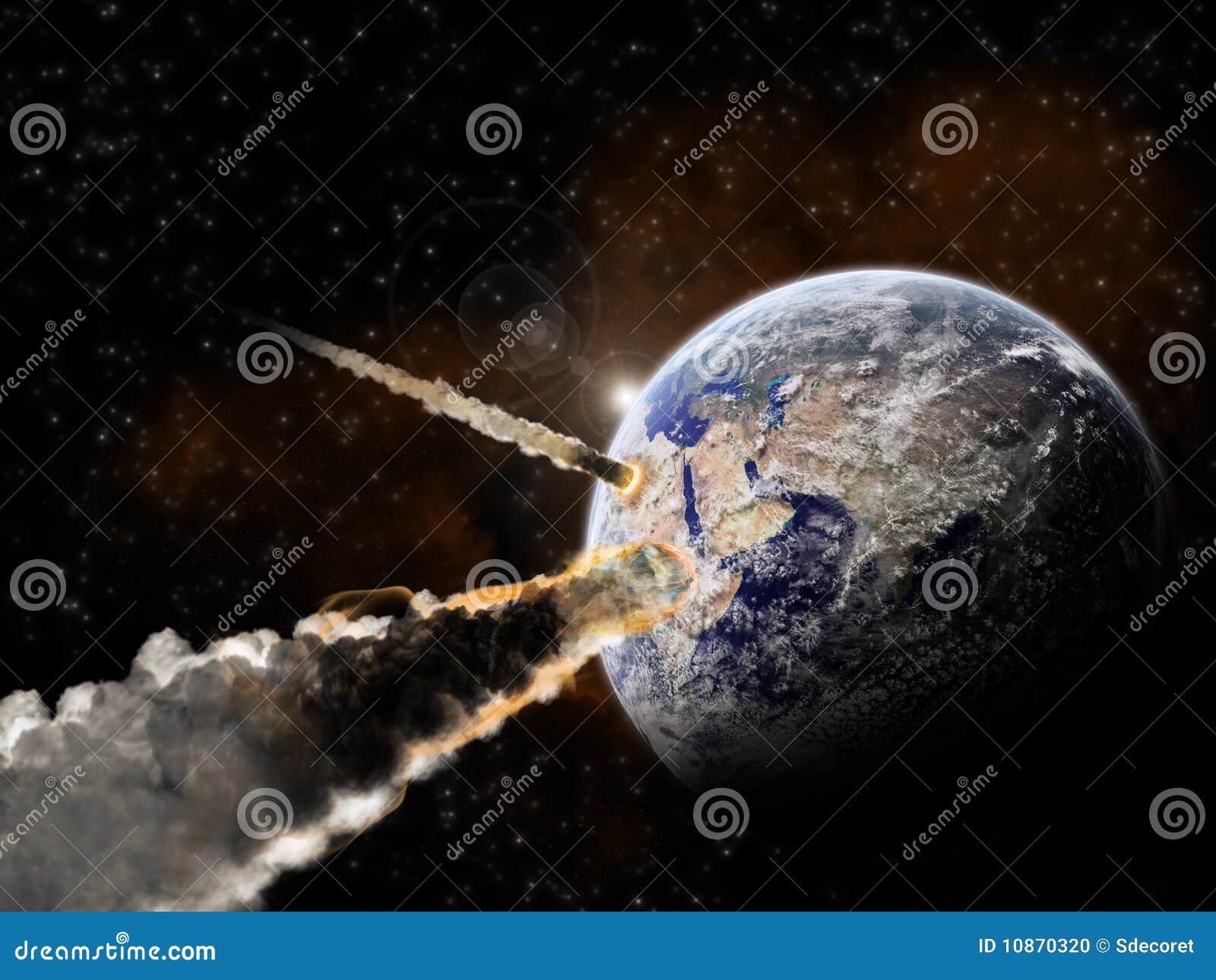 Planet Explosion - Universe Exploration Stock Illustration ...