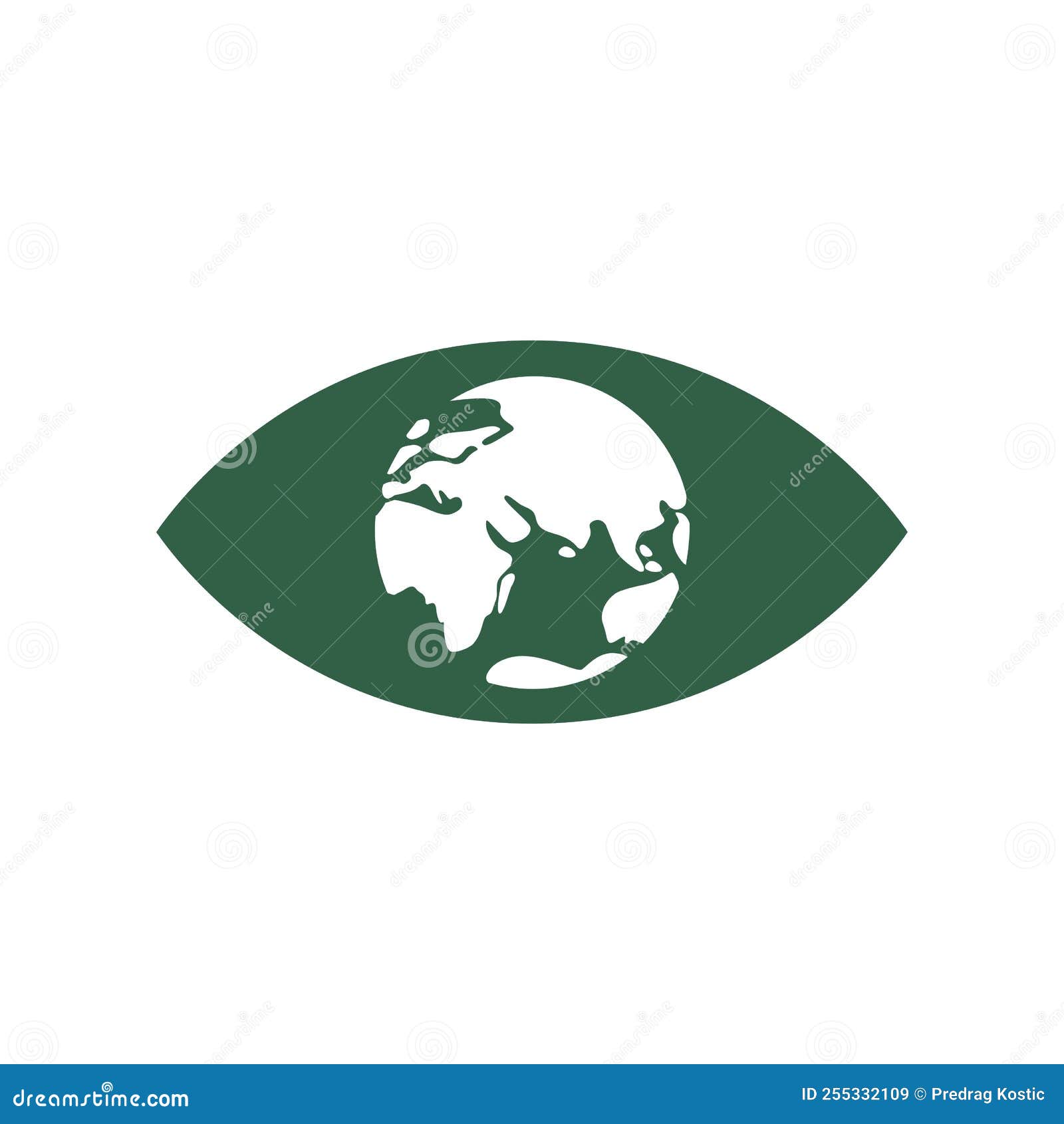Planet in the Eye Logo Design Stock Illustration - Illustration of ...