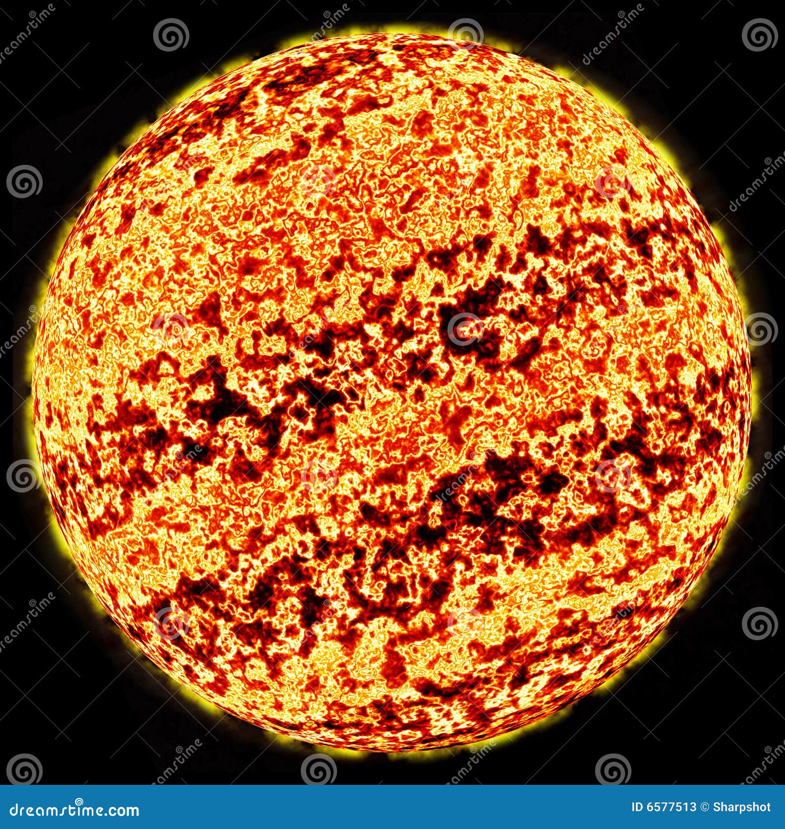 Planet on fire stock image. Image of cosmos, round, black - 6577513