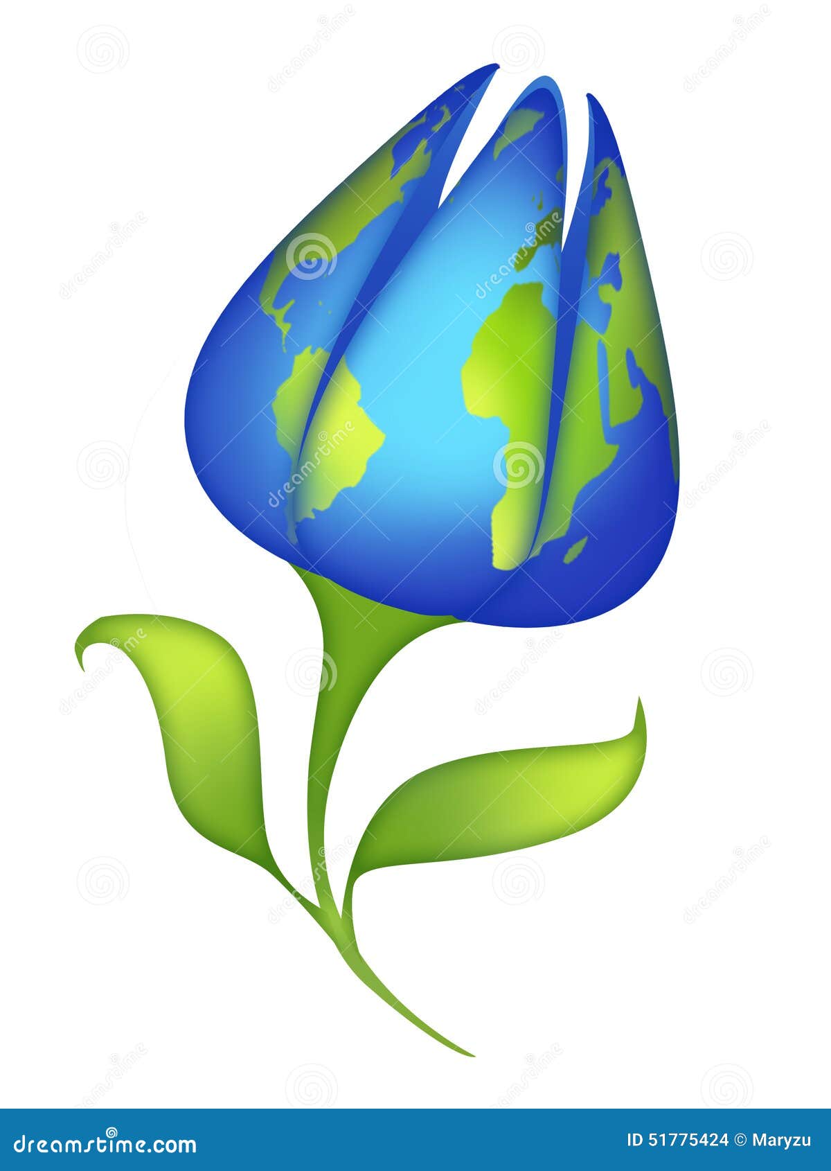 Planet flower stock photo. Illustration of symbol, blue - 51775424
