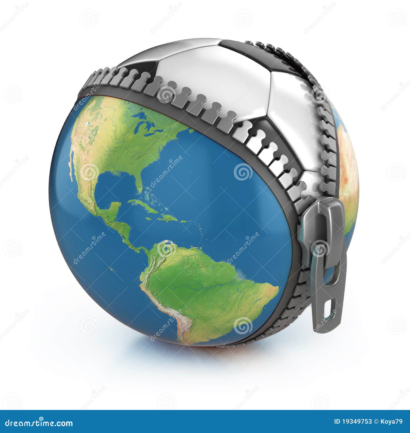Planet of Football 3d Concept Stock Illustration - Illustration of ...