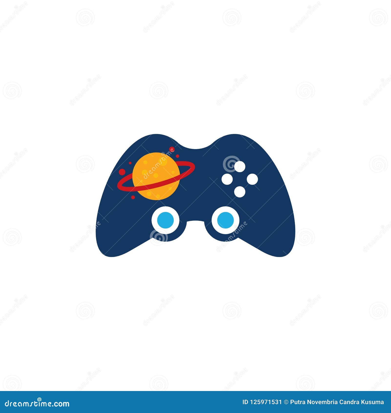 Planet Game Logo Icon Design Stock Vector - Illustration of design ...