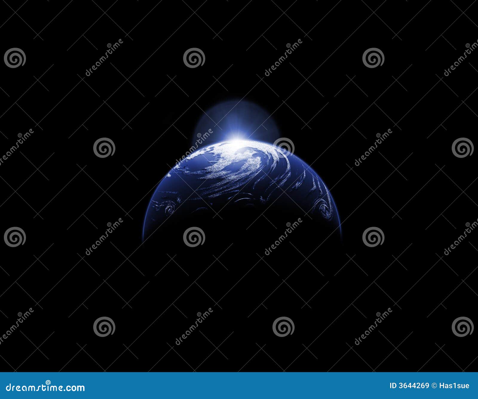 Planet Glow stock image. Image of generated, astronomy - 3644269