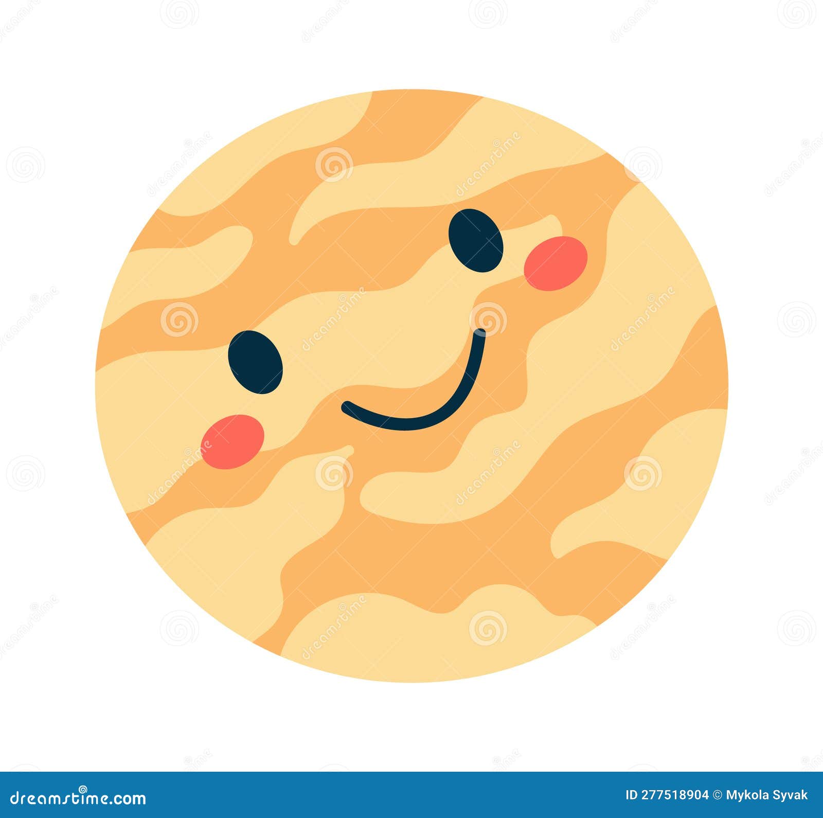 Planet Happy Expression Funny Comic Emoji Vector | CartoonDealer.com ...