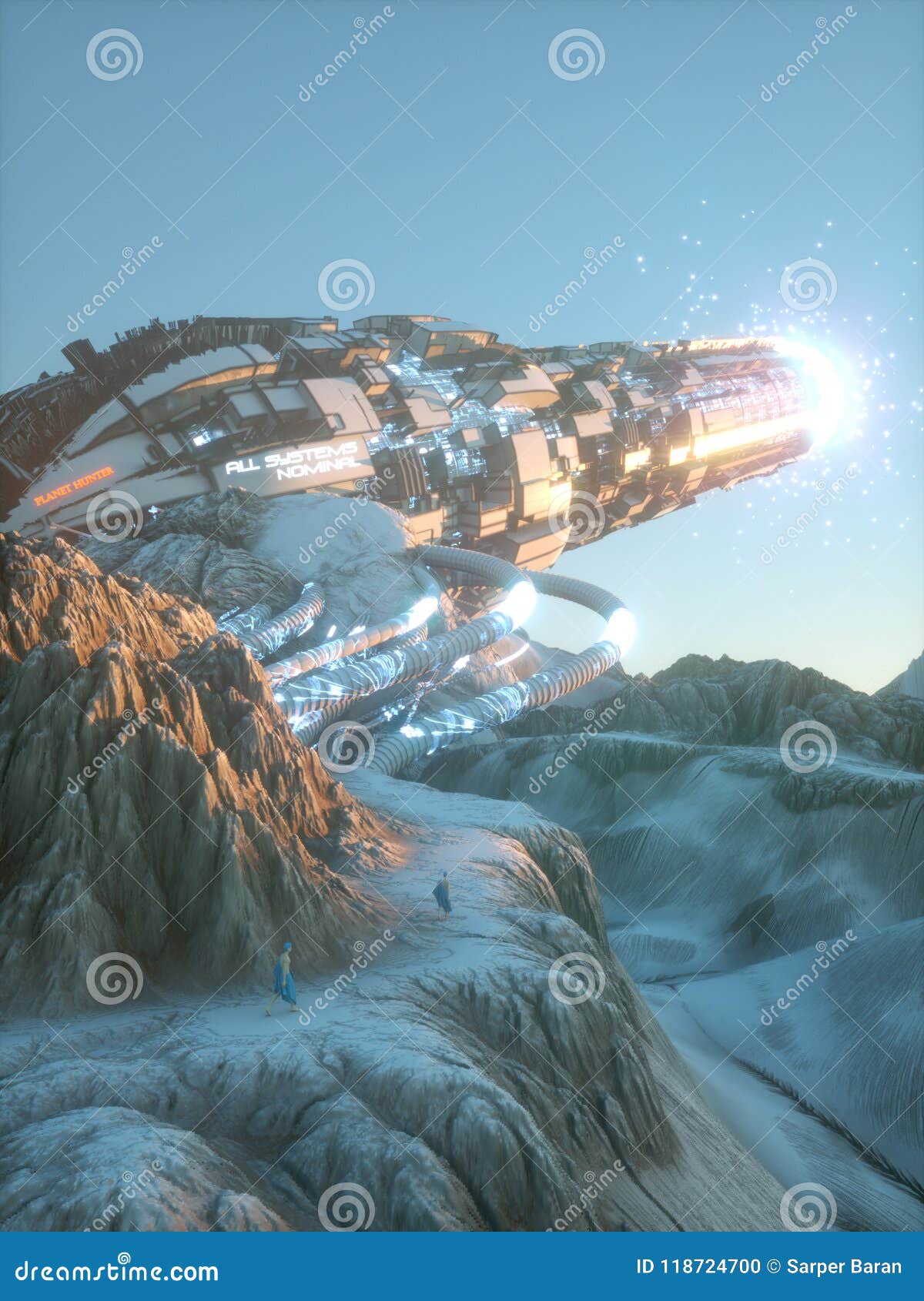 Planet Hunter Cannon stock photo. Image of landscape - 118724700