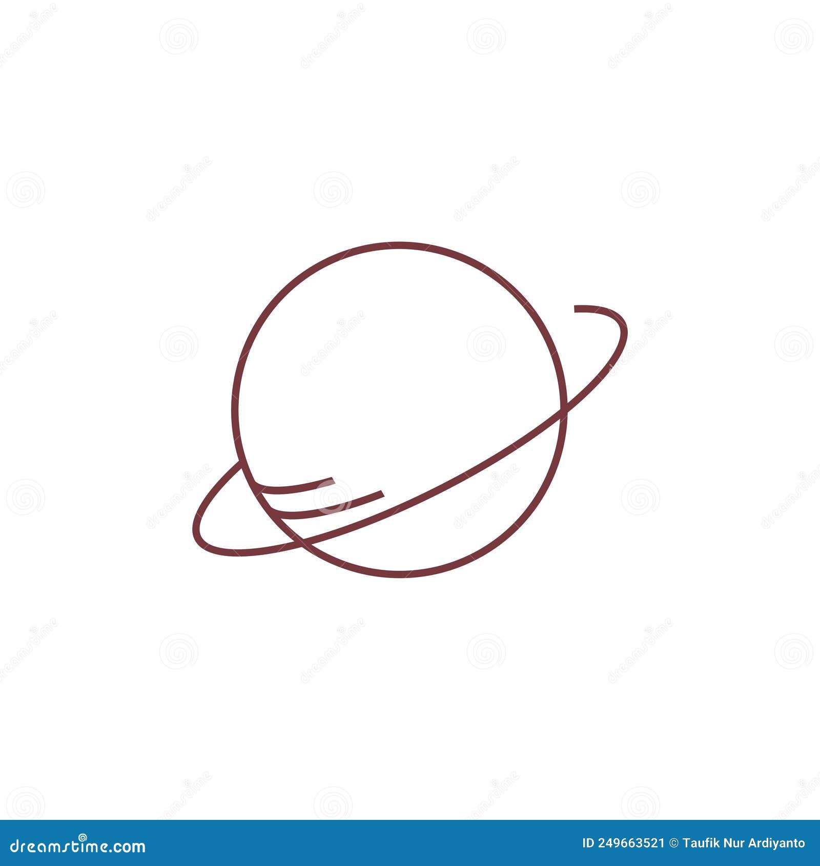 Planet Icon Logo Design Illustration Template Stock Illustration ...