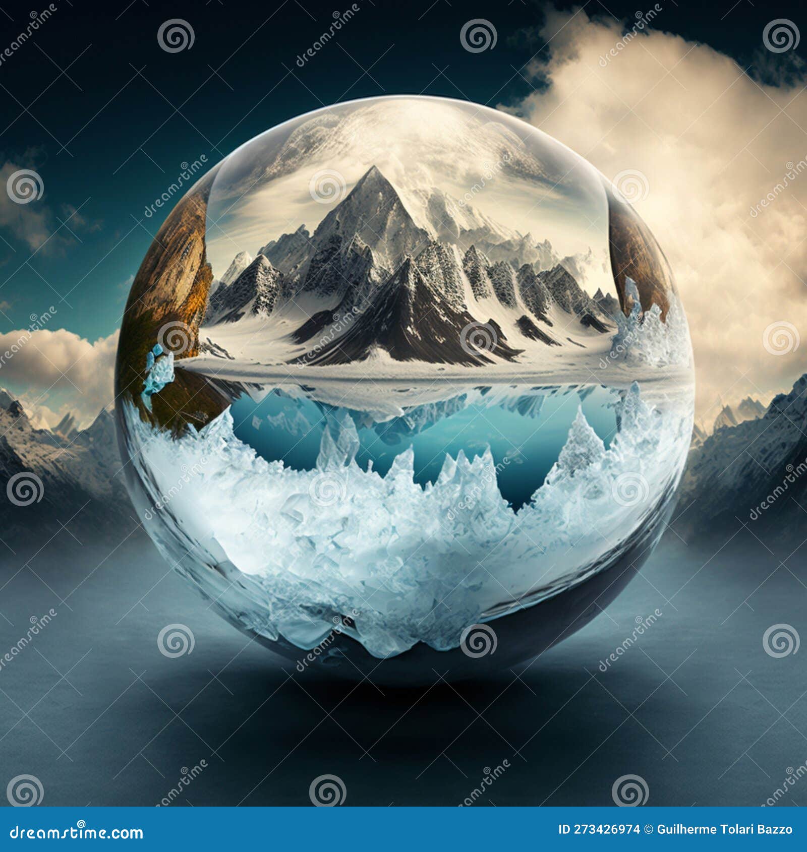 Planet Illustration - Drawing Desert, Ice, Forest, Mountain Planets ...