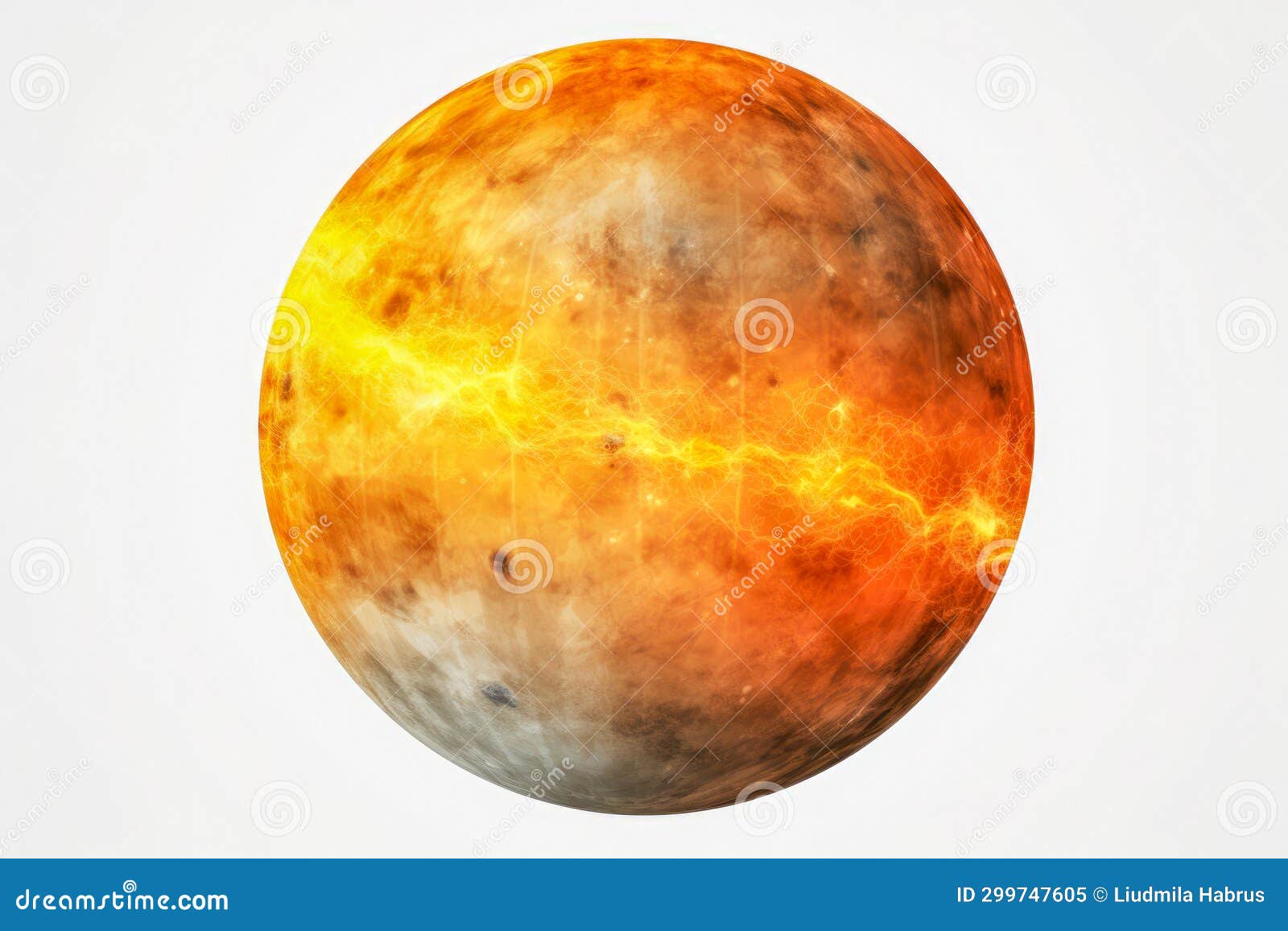 Planet Illustration on White Background Stock Image - Image of ...