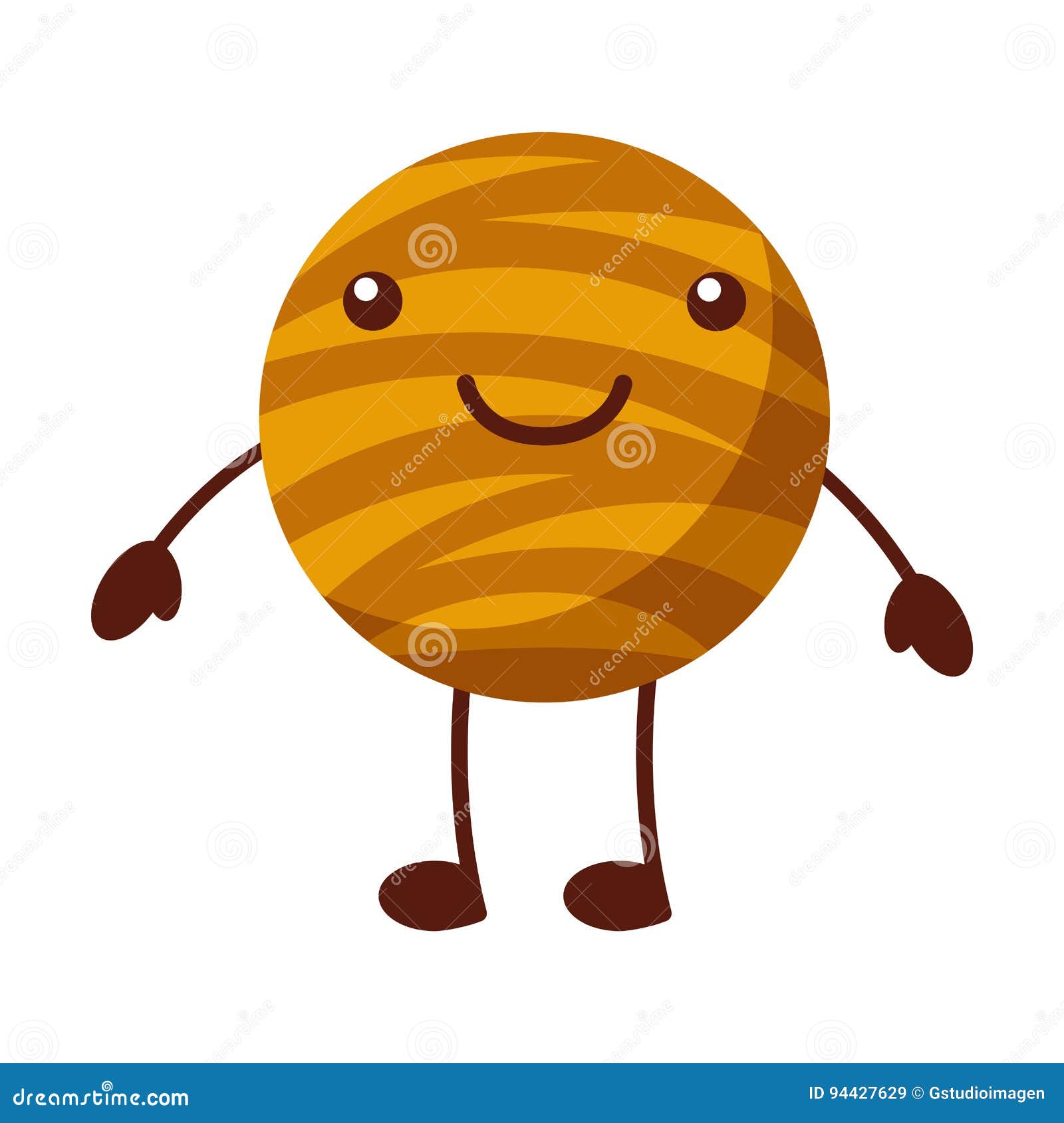 Planet Jupiter Comic Character Stock Vector - Illustration of luminary ...