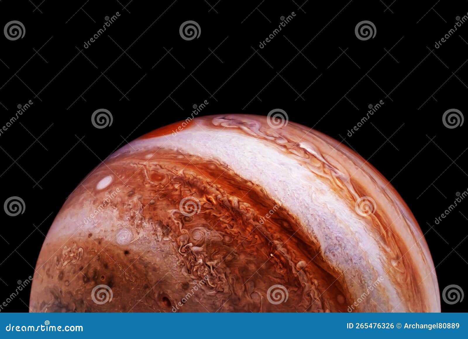 Planet Jupiter on a Dark Background. Elements of this Image Furnished ...