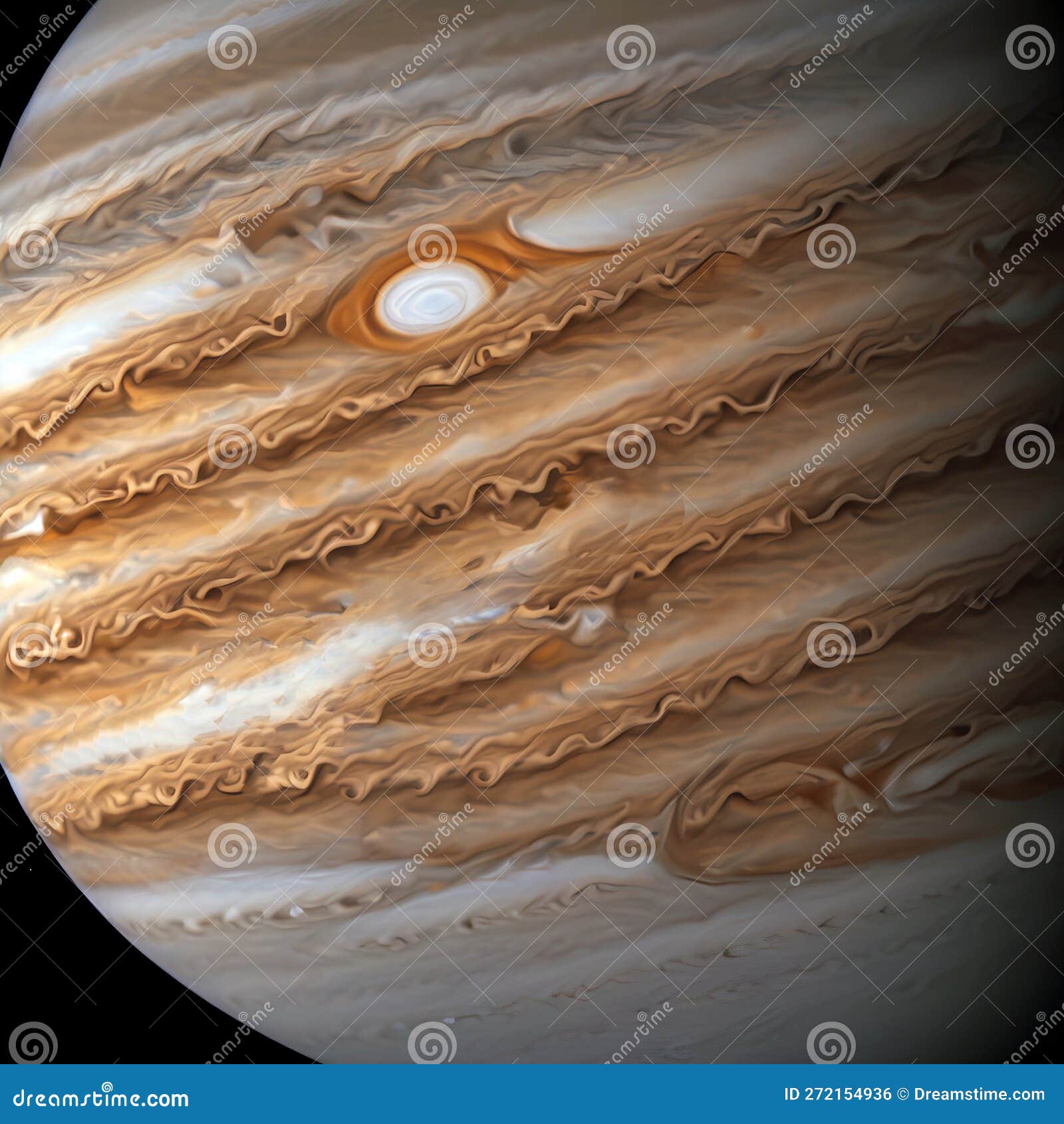 Planet Jupiter. Generative Artificial Intelligence Stock Illustration ...