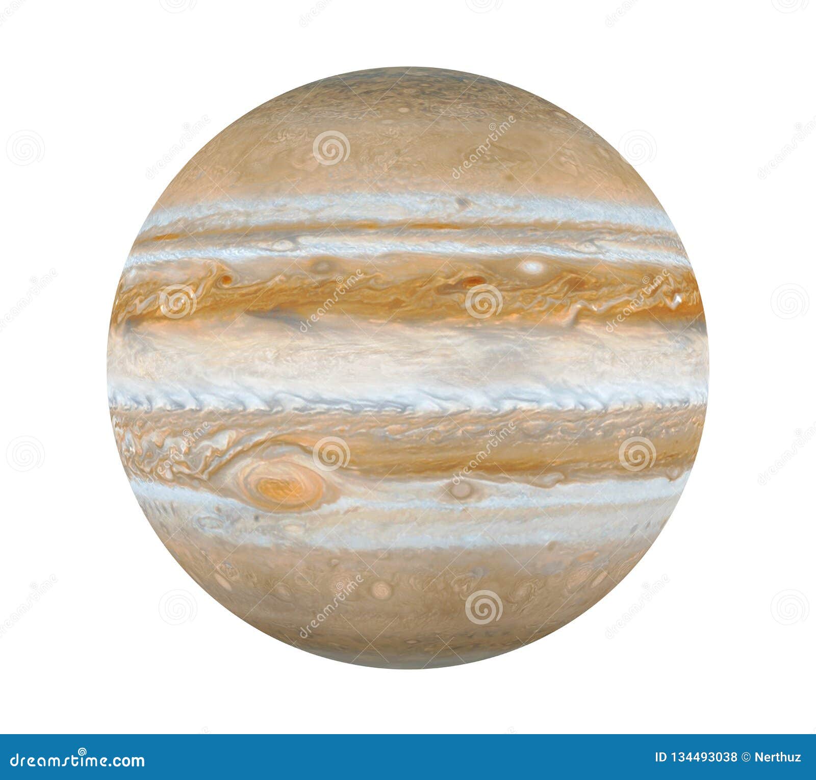 Planet Jupiter Isolated stock illustration. Illustration of galaxy ...