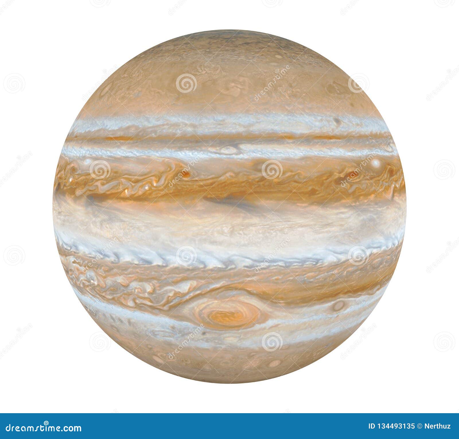 Planet Jupiter Isolated stock illustration. Illustration of science ...