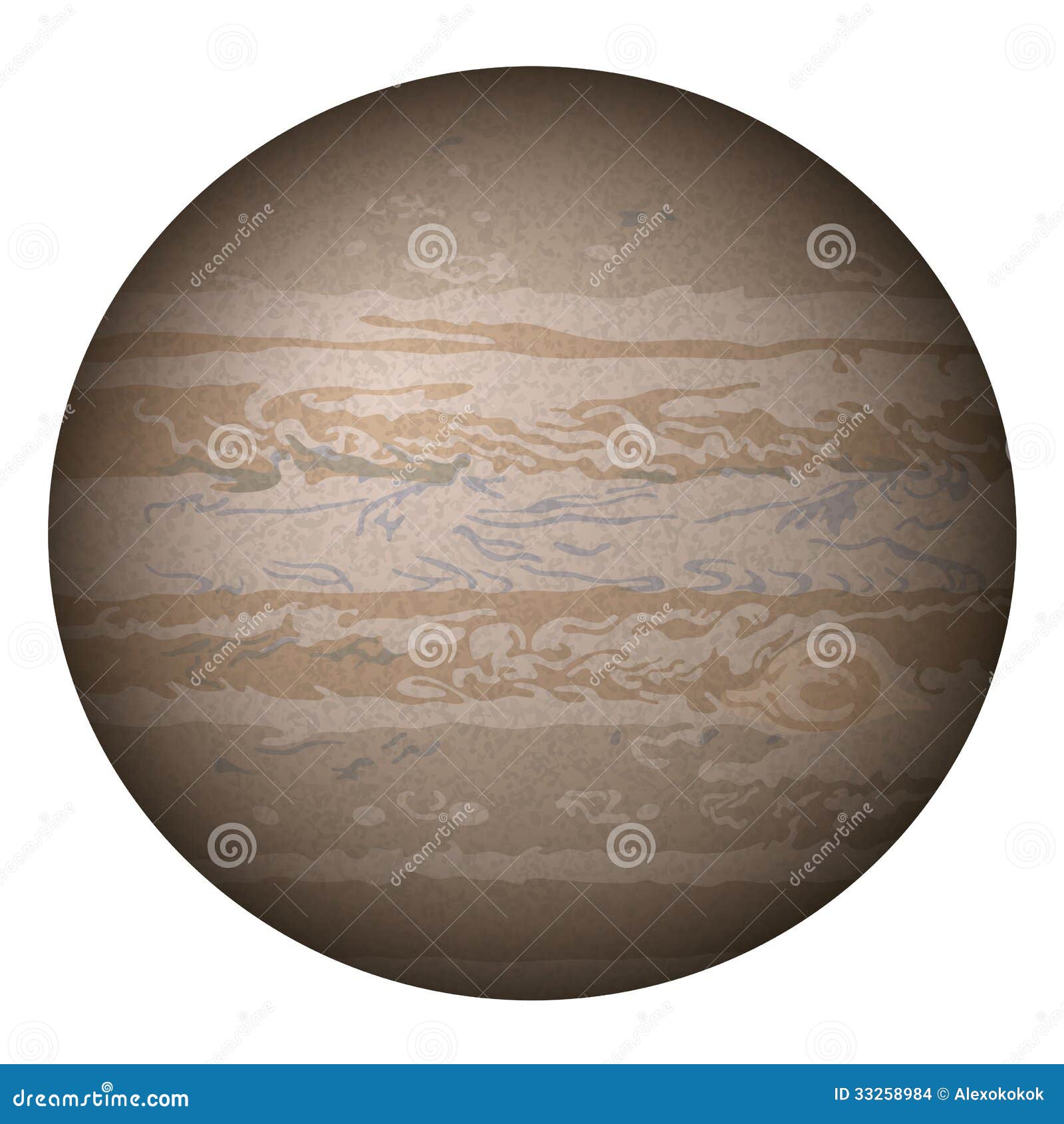 Planet Jupiter With Astrological Sign, Linear Hand Drawing Isolated On ...