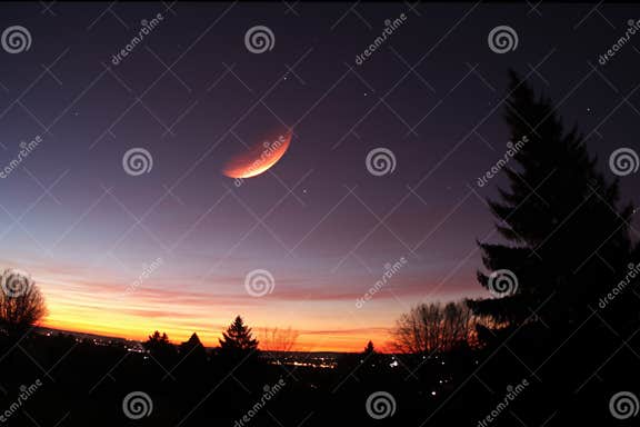 Planet Jupiter in the Sky during Solstice Stock Image - Image of ...