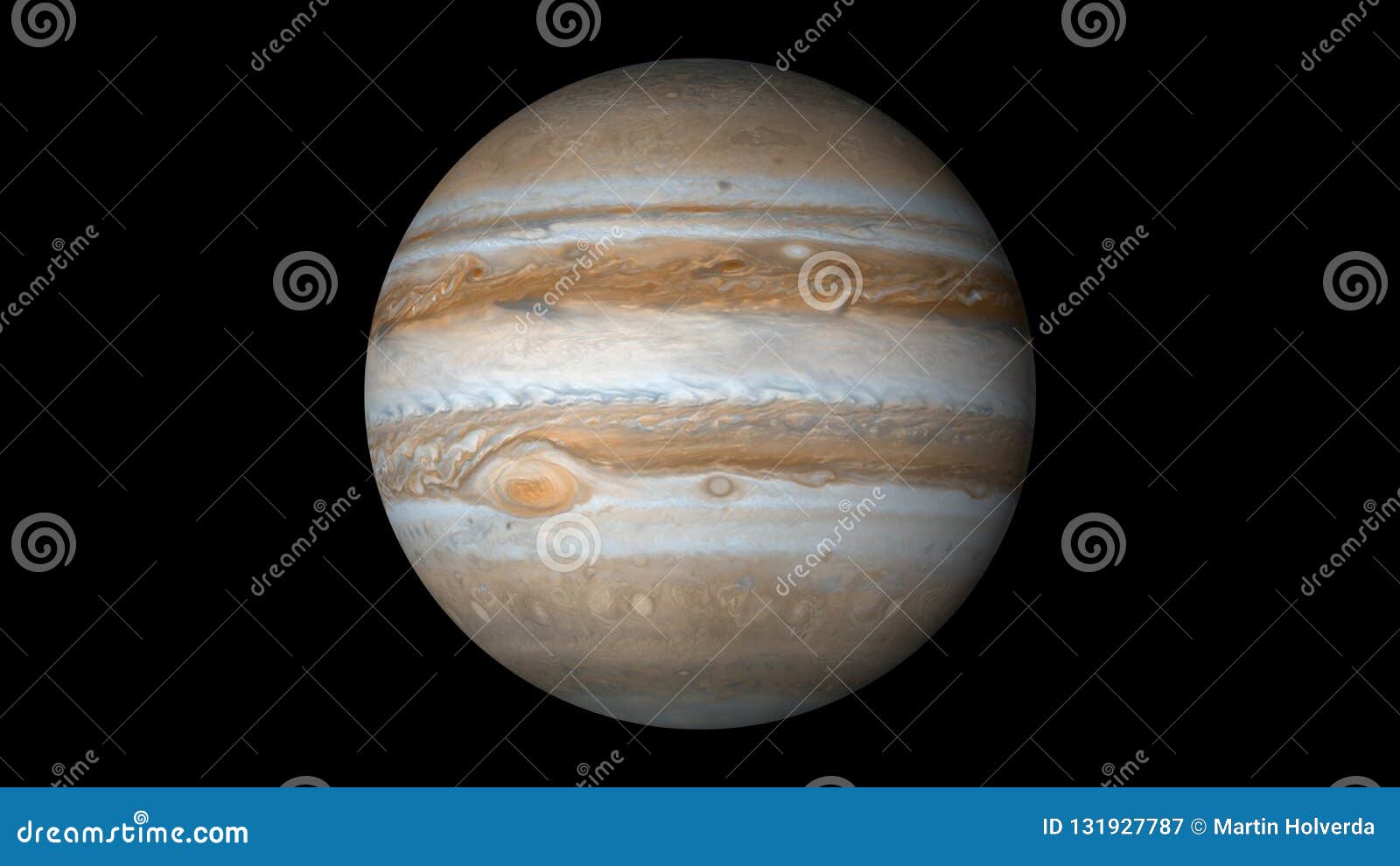 Planet Jupiter in Space Background Single Stock Illustration ...