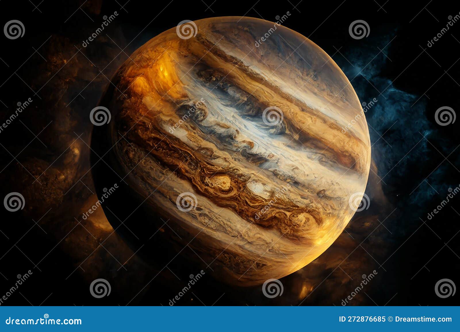 The Planet Jupiter, a View of a Planet in the Solar System Stock ...