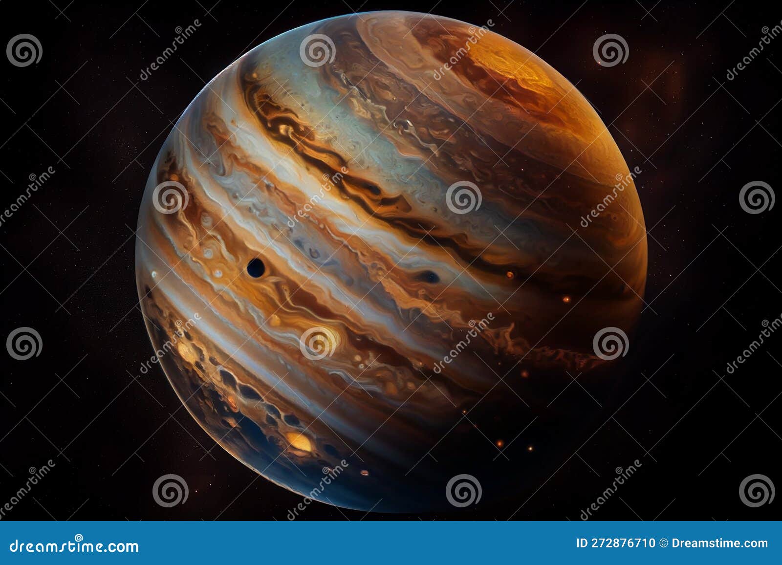 The Planet Jupiter, a View of a Planet in the Solar System Stock ...