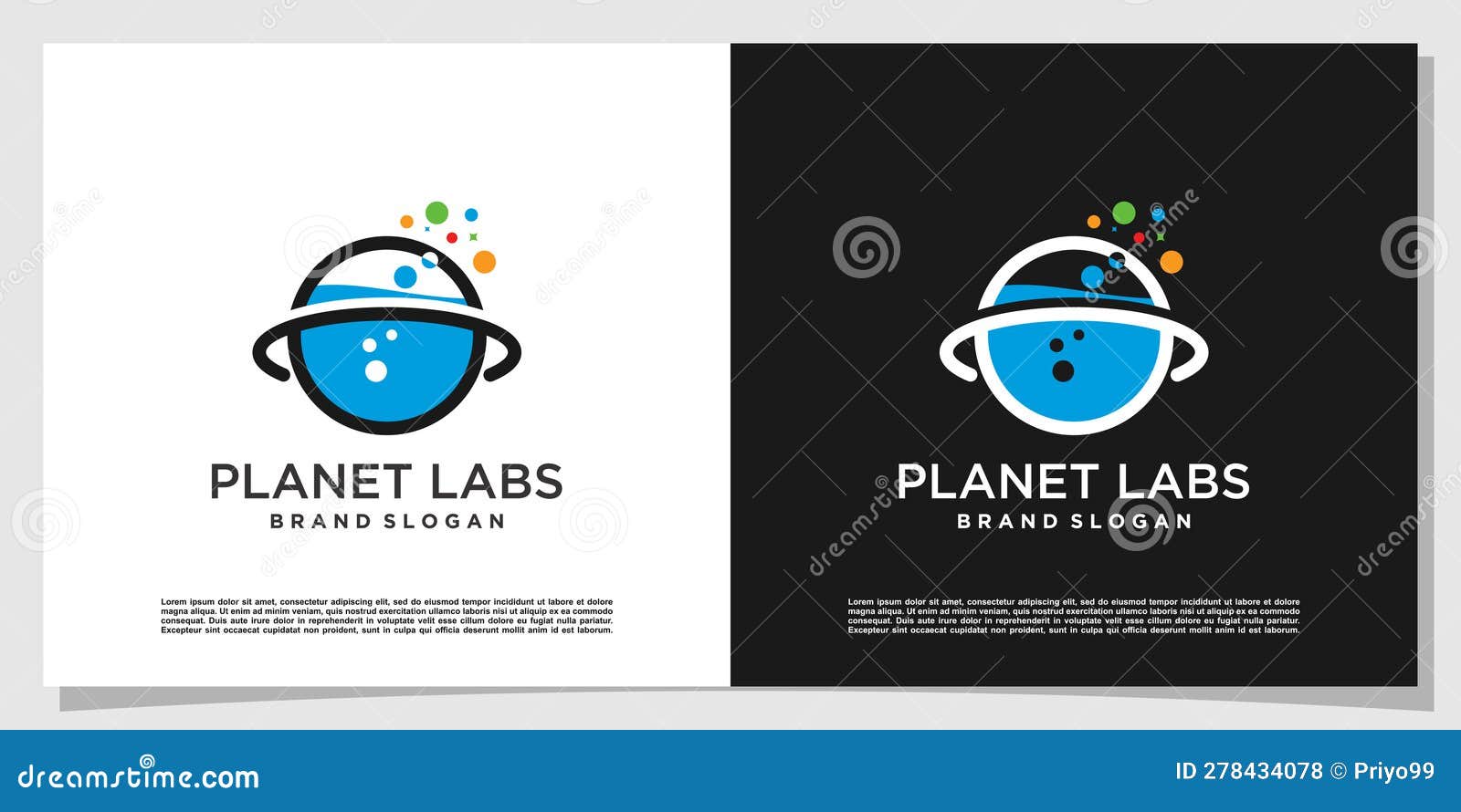 Planet Labs Logo Creative with Modern Concept Premium Vector Stock Vector - Illustration of ...