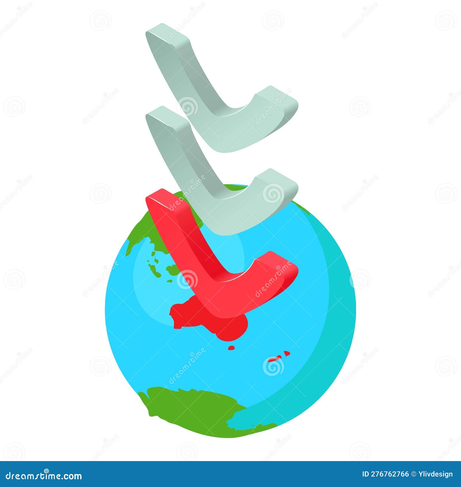 Planet Location Icon Isometric Vector. Planet Earth Globe with ...