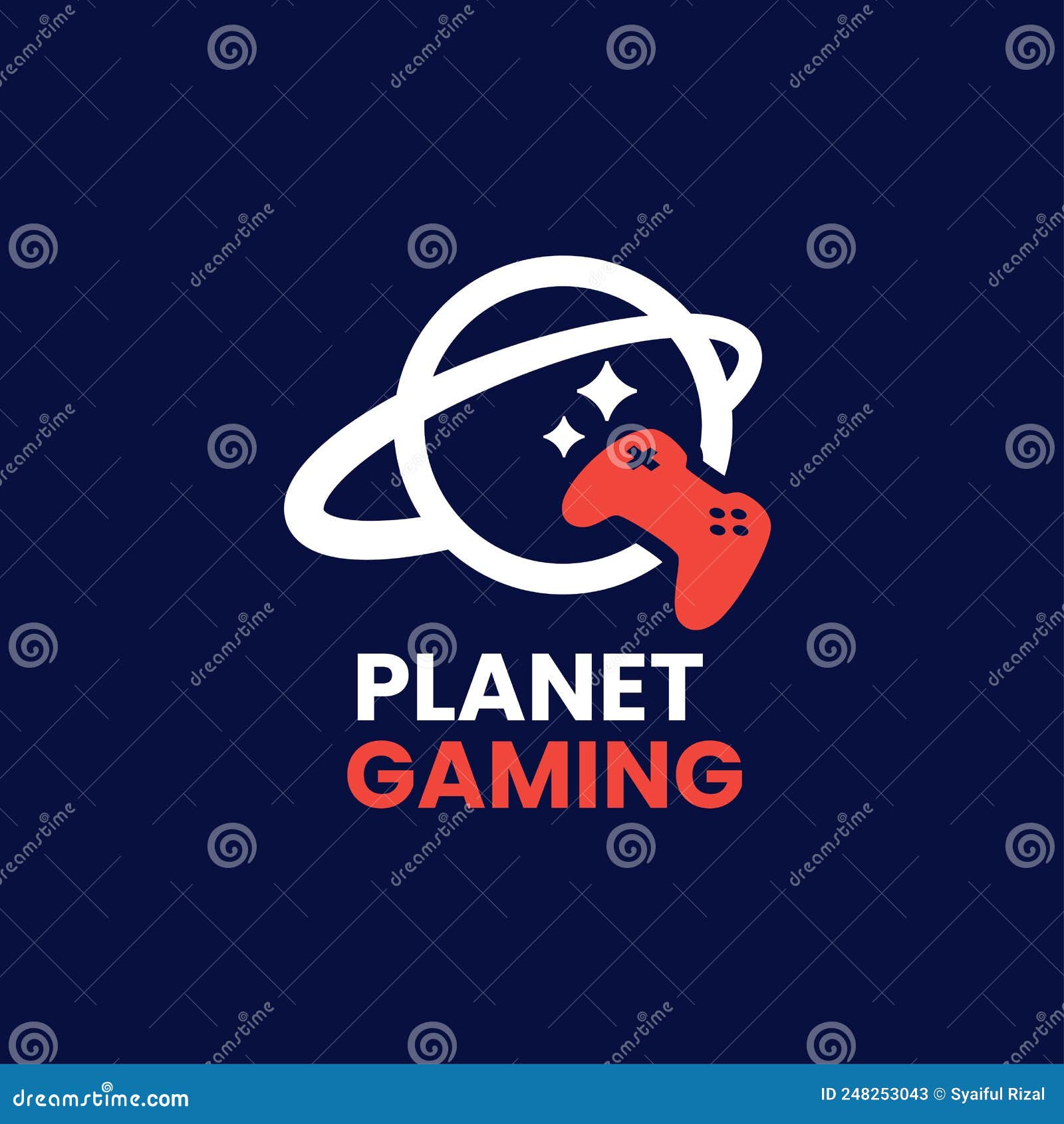 Planet Gaming Logo stock vector. Illustration of astrology - 248253043