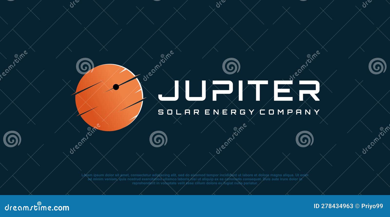 Planet Logo Abstract for Solar Tech Company Premium Vector Stock Vector ...