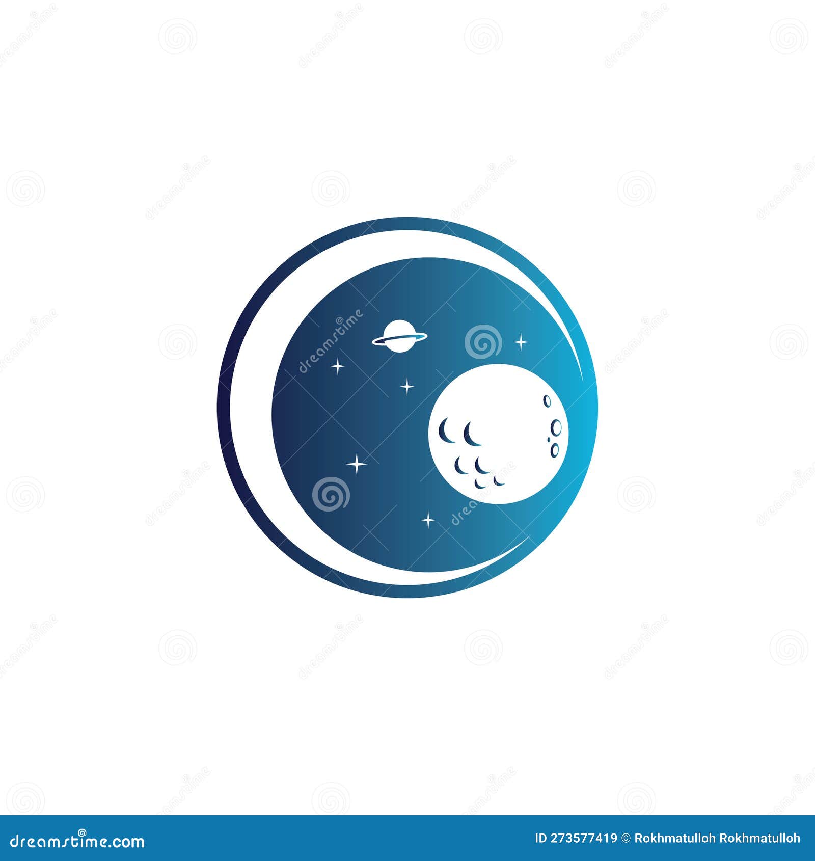 Planet Logo Abstract Space Circle Design Vector Illustration Stock ...