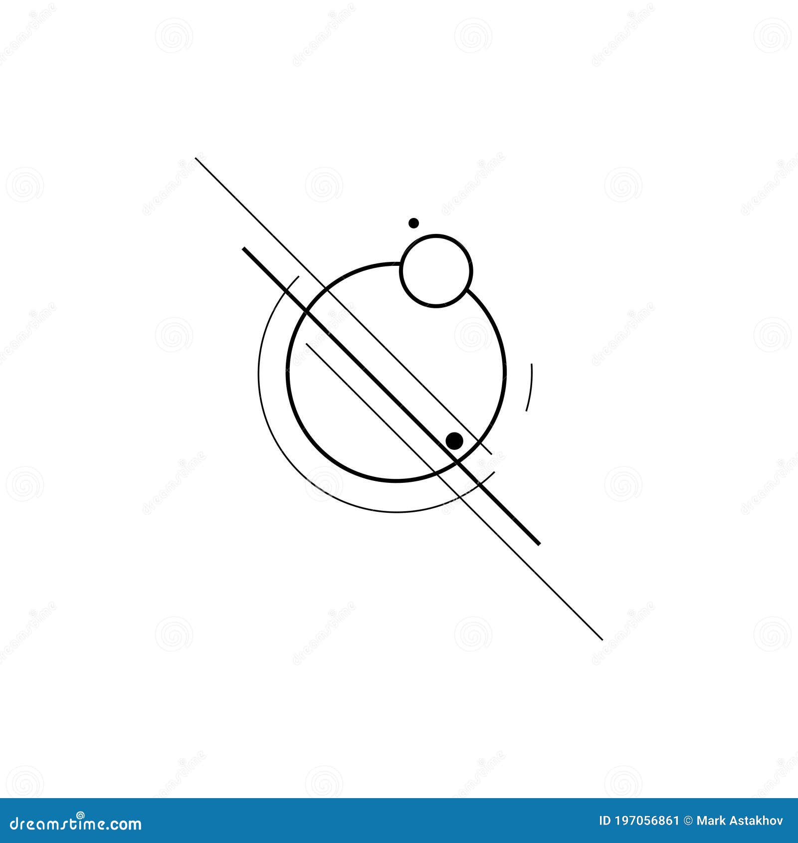 Planet Logo Icon.Vector Isolated Icon. Line Drawing Stock Vector ...