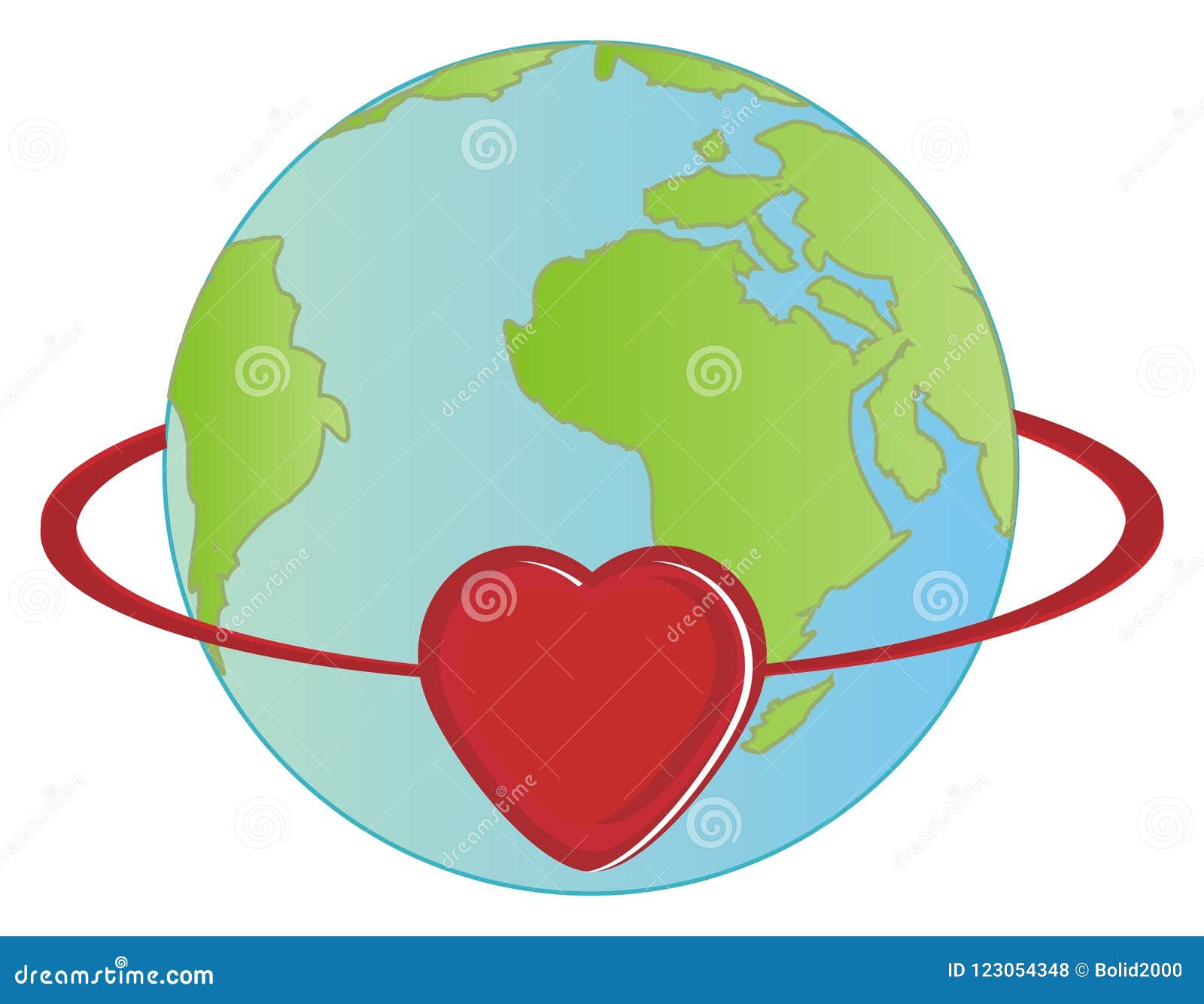 Planet and love stock illustration. Illustration of planet - 123054348