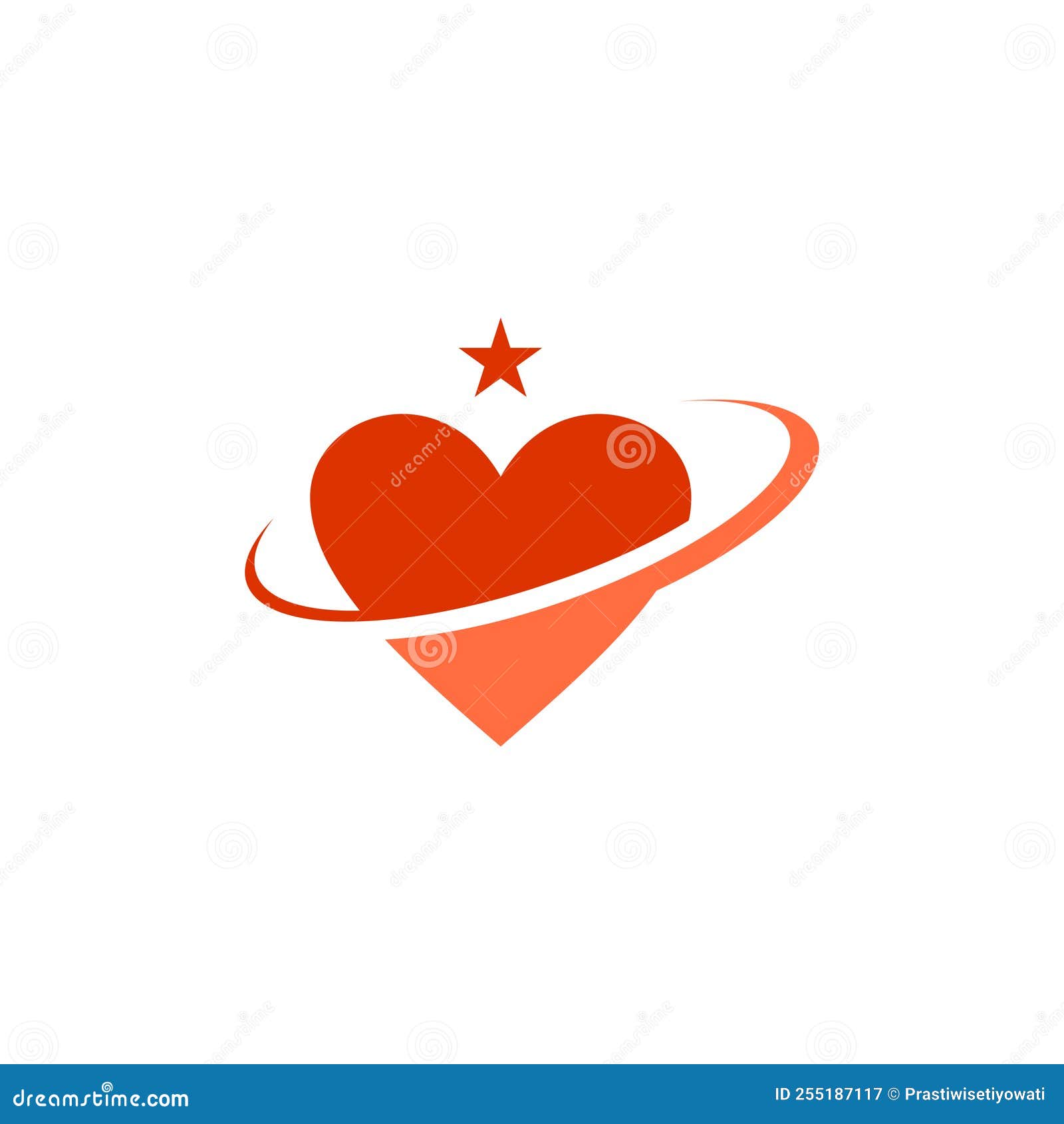 Planet love star logo icon stock vector. Illustration of simple - 255187117