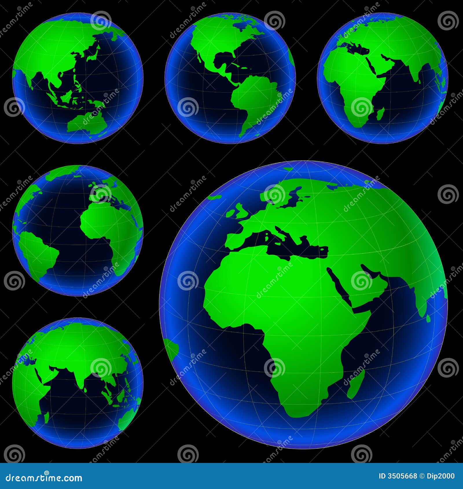 Planet Map Picture. Image: 3505668