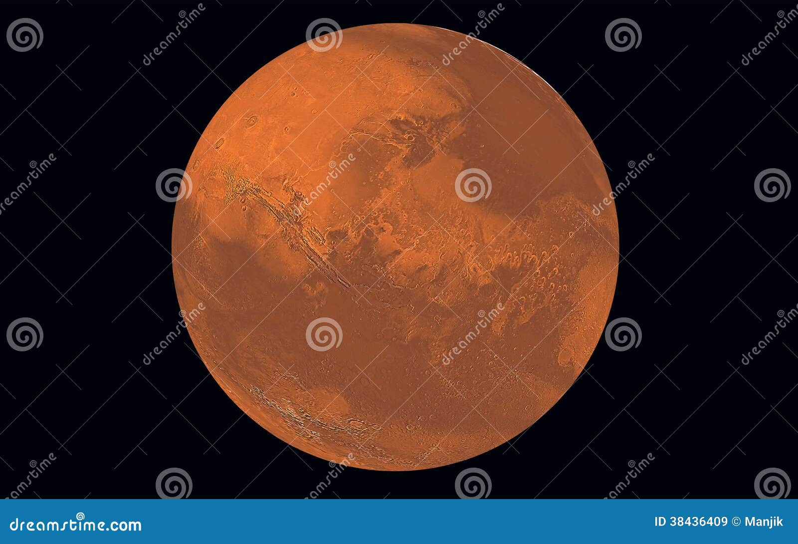 Planet Mars stock illustration. Illustration of nasa - 38436409