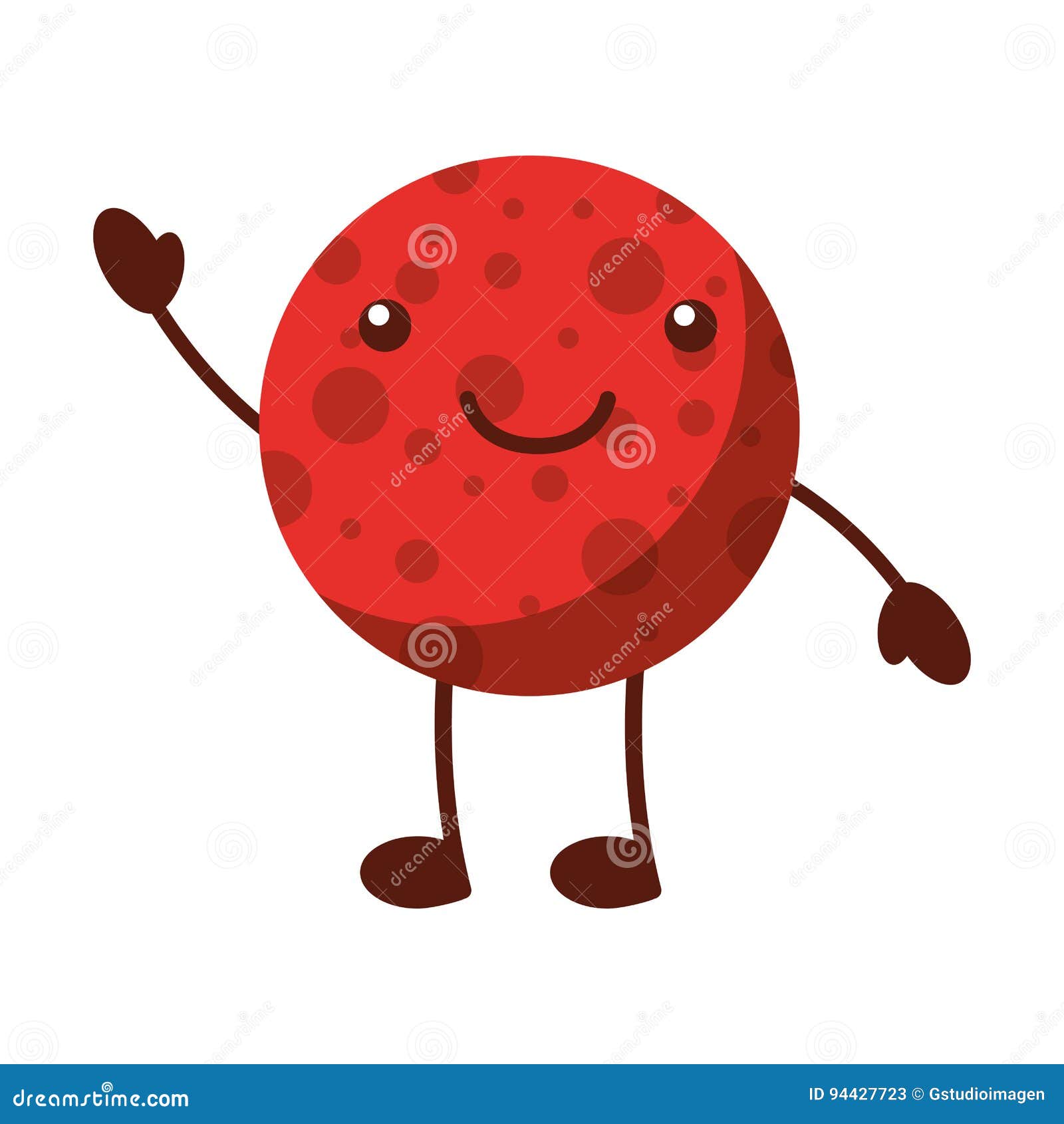 Planet Mars Comic Character Stock Vector - Illustration of orbit ...