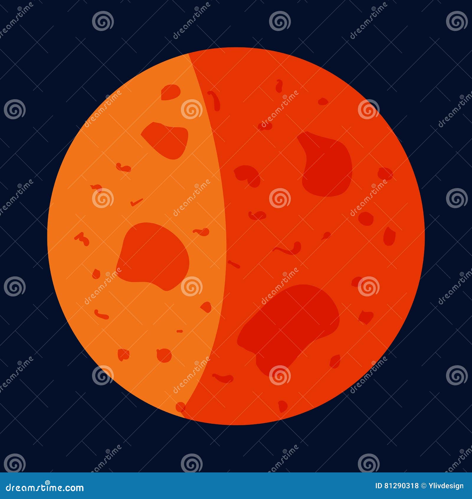 Mars Vector Icon Vector Illustration | CartoonDealer.com #83612524