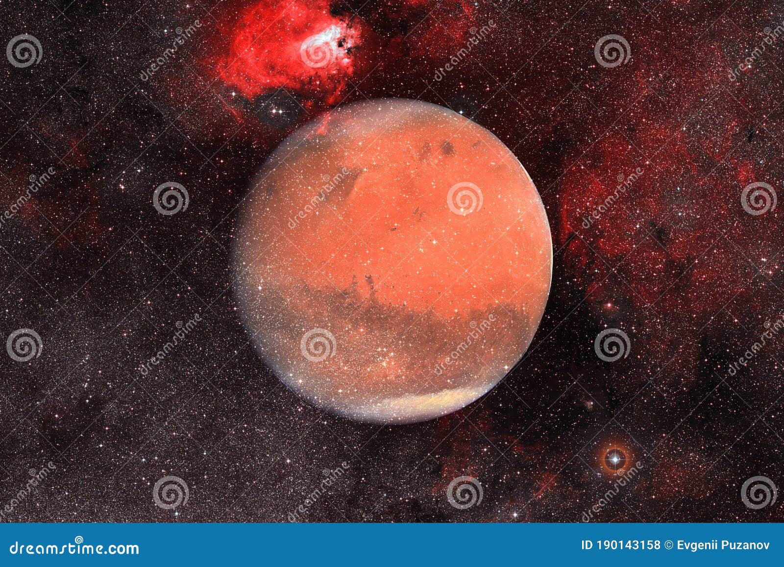 Planet Mars. Solar System. Elements of this Image Furnished by NASA ...