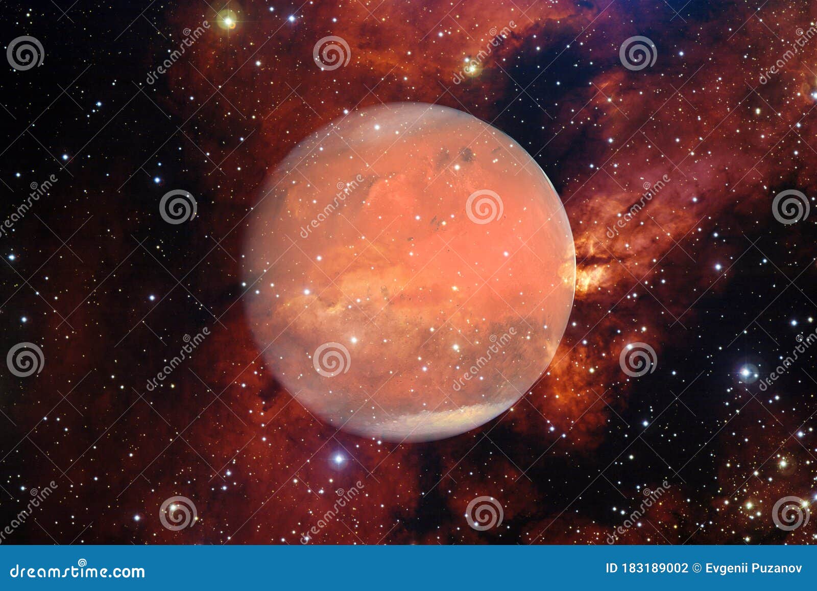 Planet Mars. Solar System. Elements of this Image Furnished by NASA ...