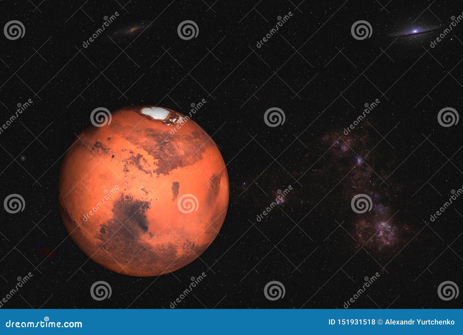 Planet Mars of Solar System. Stock Photo - Image of fantasy ...